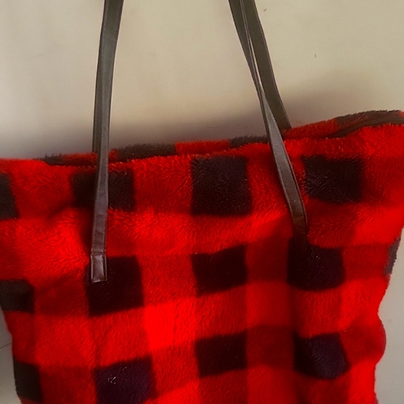 Christmas red and black checkers | Bags | You Can Take Pads Red And ...